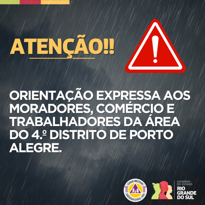 Defesa Civil Alerta Para Inundação Da área Urbana Que Compreende O 4