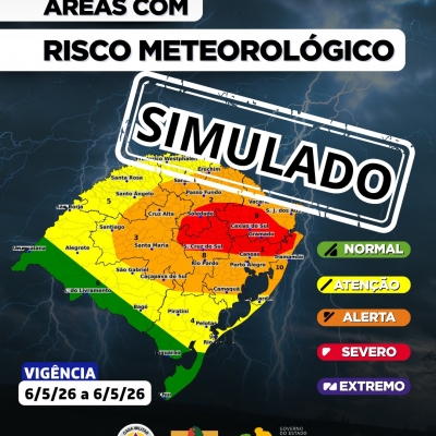 Simulado de Aviso Meteorológico - Defesa Civil do Rio Grande do Sul